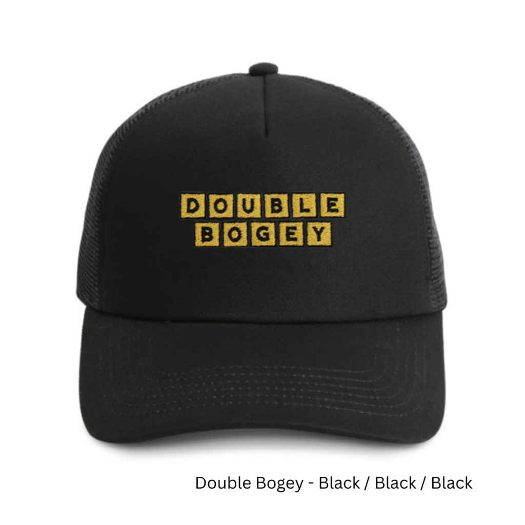 Double Bogey - Black / Black / Black - Peter Wright Golf Agencies